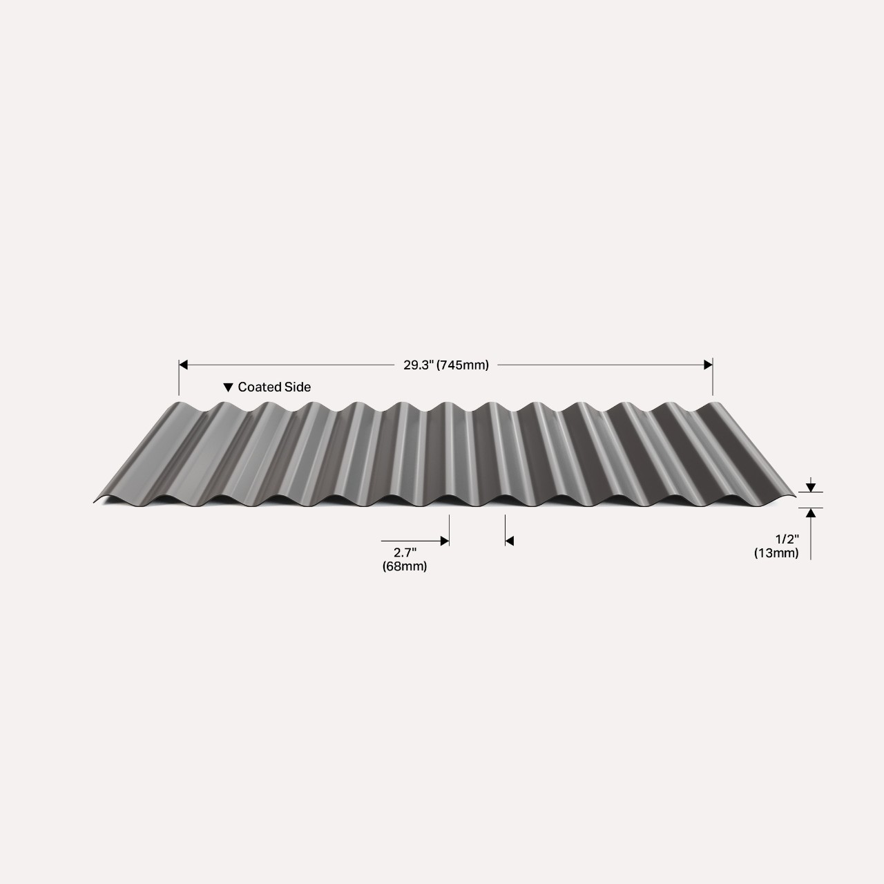 1/2″ Corrugated